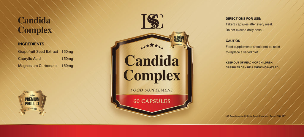 LSC Candida Complex 60 Capsules – The Little Supplement Company
