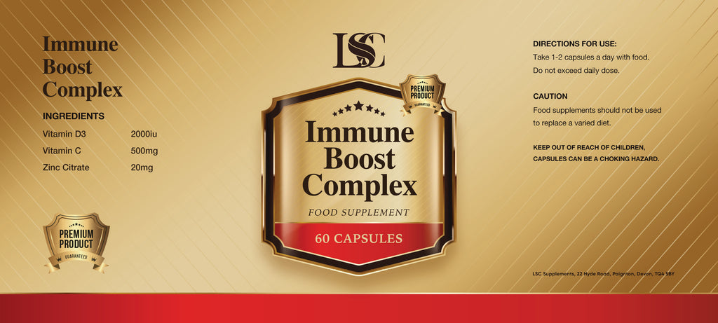 LSC Immune Boost Complex 60 Capsules – The Little Supplement Company